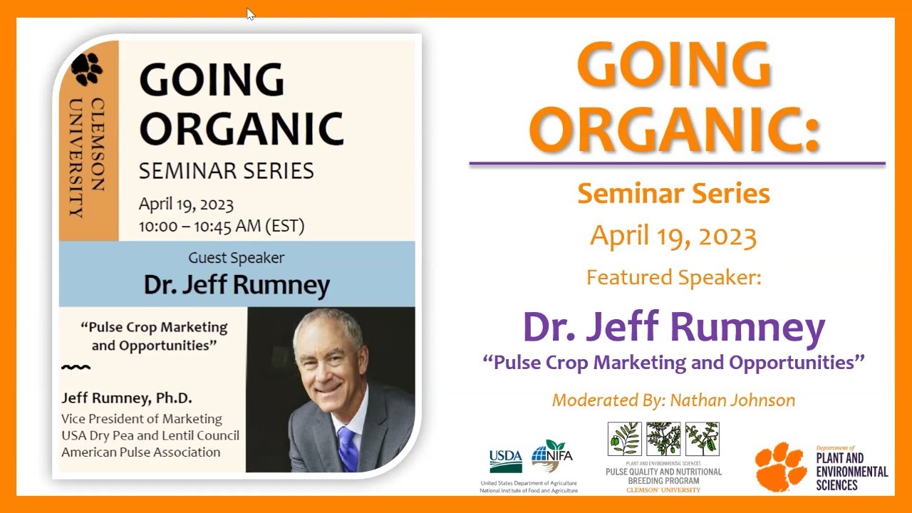 Dr. Jeff Rumney "Pulse Crop Marketing & Opportunities" April 19 2023 ...
