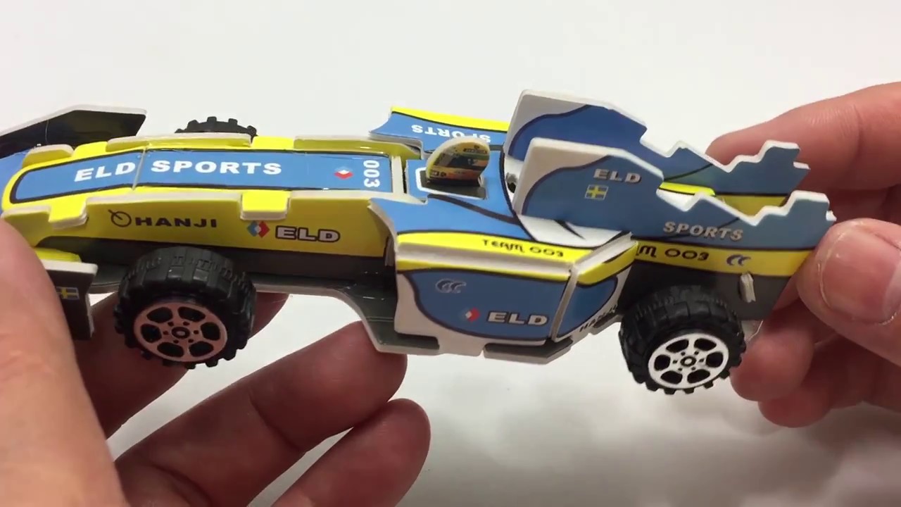 DIY Miniature F1 Racing Car #2 ~ 3D Paper Puzzle - YouTube