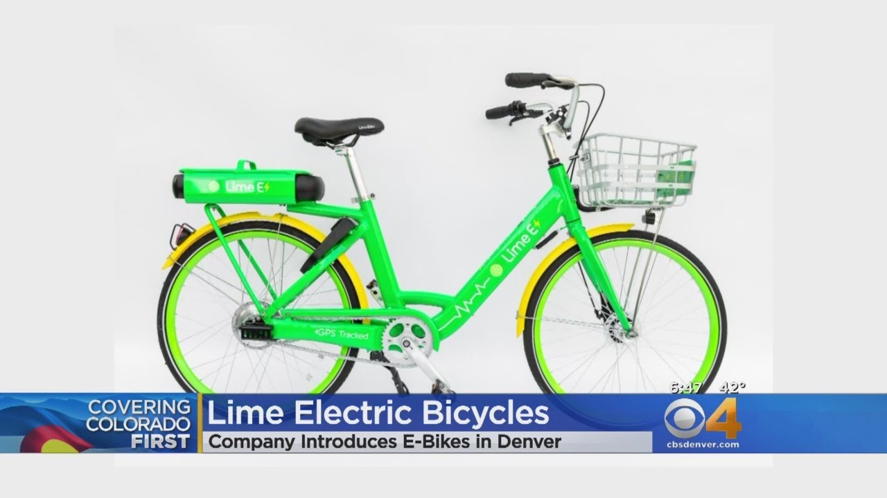 Lime Joins Uber In Launching Electric Bikes In Denver - YouTube