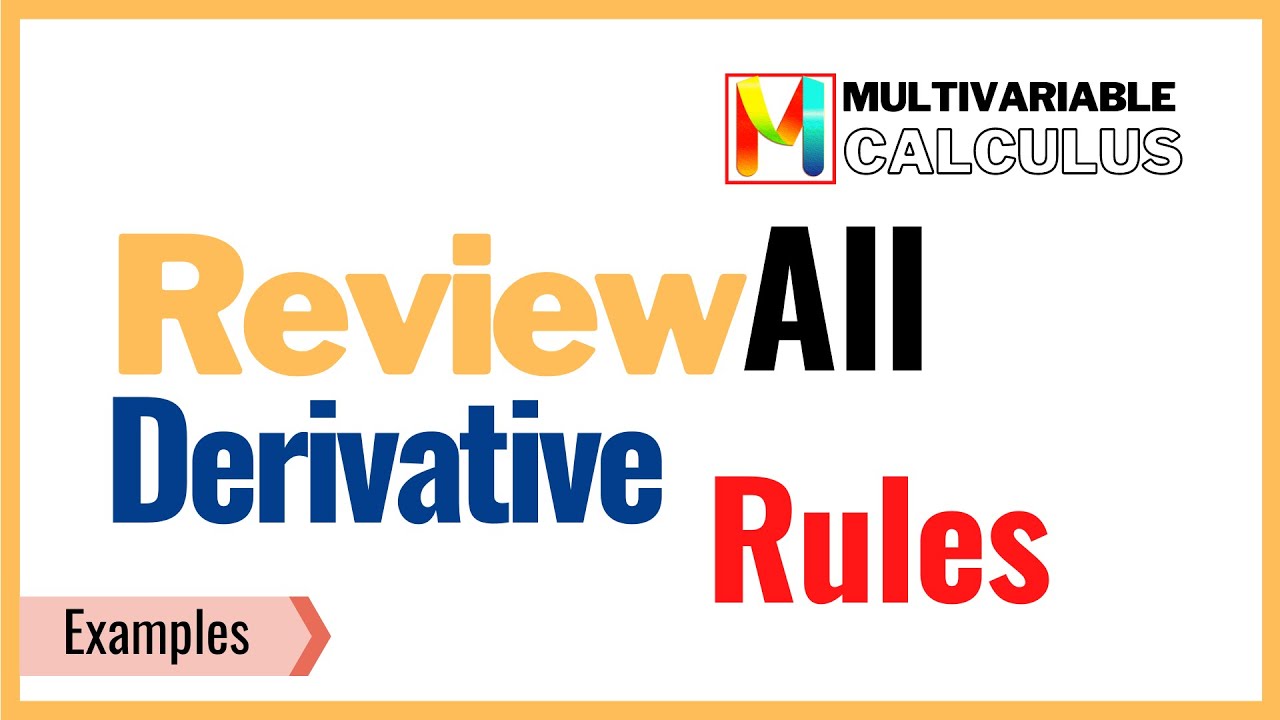 Derivatives...Review of all derivative rules - YouTube