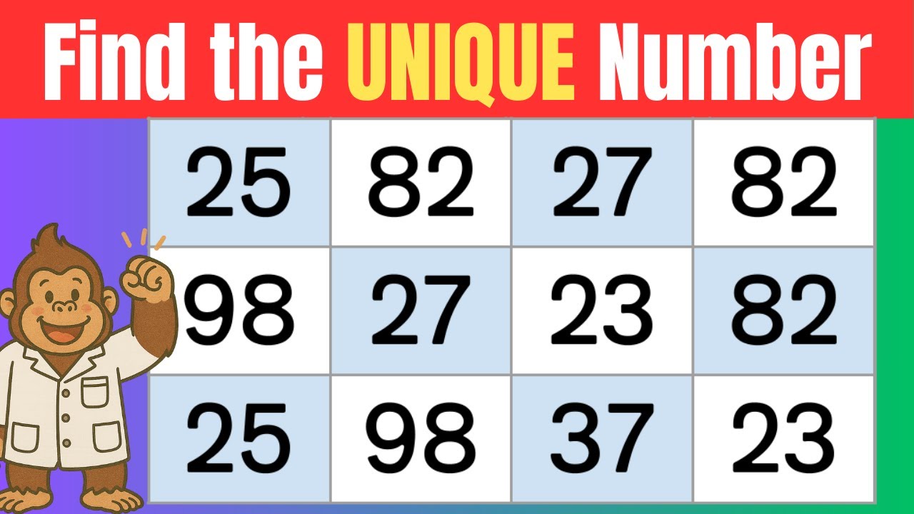 Brain Training for Focus: Daily Number Spotting Challenge - YouTube