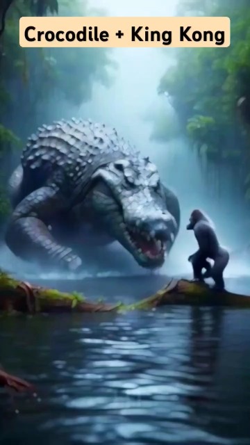 New transformation of crocodile vs King kong #phonk #shortfeed # ...