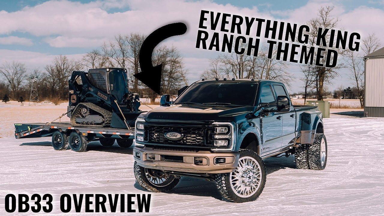 $200,000 CUSTOM King Ranch setup! John Deere 317G, F350 King Ranch ...