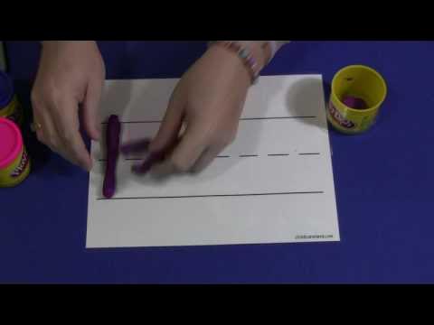 Playdough Letter Writing - YouTube