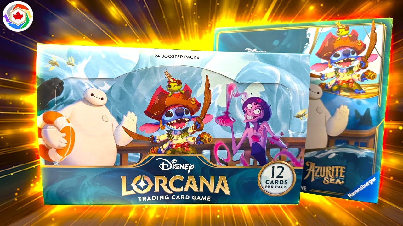 Early Lorcana Azurite Sea Box + Trove INSANE OPENING! ENCHANTED!? - YouTube