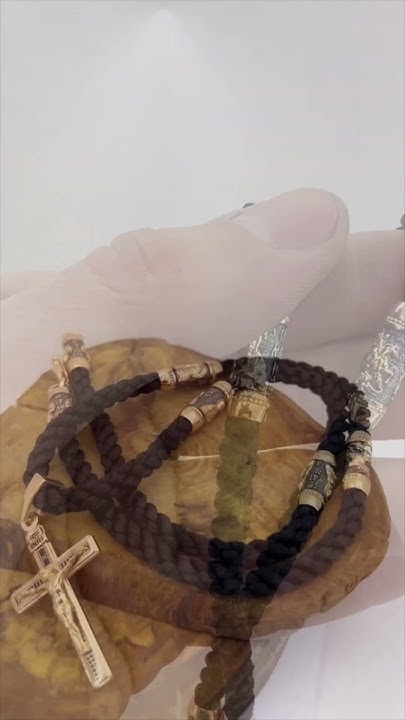 Гайтан с золотыми вставками и крестом 39 грамм #jewelry #gold #золото # ...
