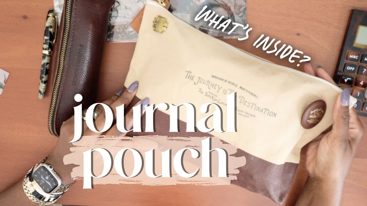 What's Inside My Journal Pouch | Coffeeshop journaling must-haves - YouTube