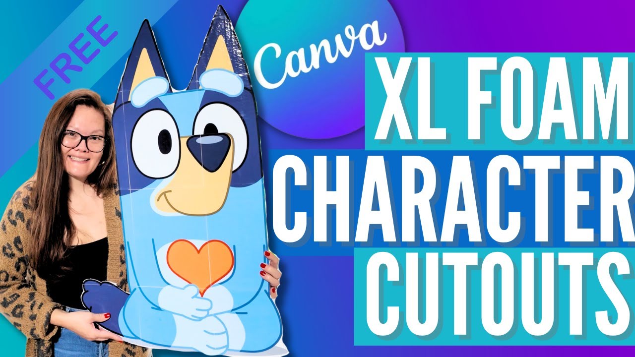 How To Make Awesome Character Props With Canva - Absolutely Free! - YouTube