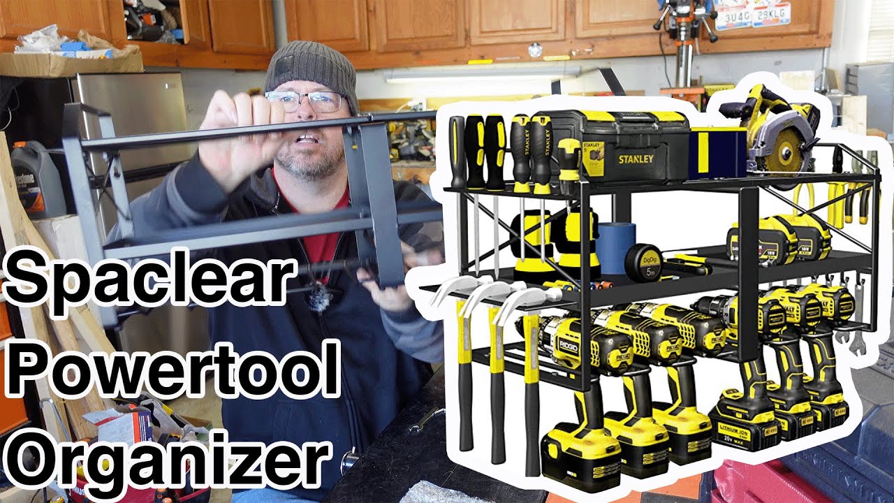 Spaclear Power Tool Organizer 6 Drill Holder. - YouTube