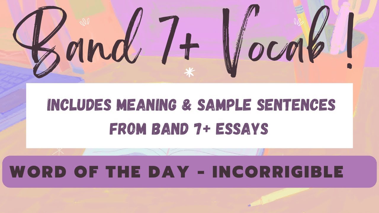 Word of the day (incorrigible)#vocabulary #englishwars #youtubeshorts # ...