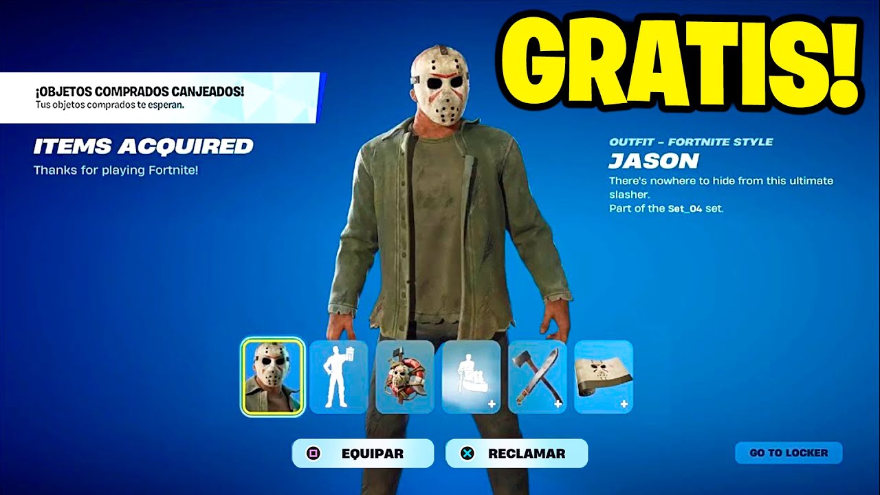 *GRATIS* COMO CONSEGUIR LA SKIN de JASON VOORHEES en FORTNITE! 🎁💥 (SKIN ...