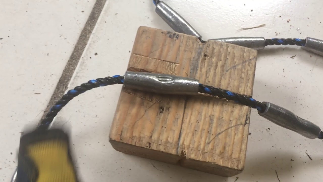 Making cast net : Loading Lead line - YouTube