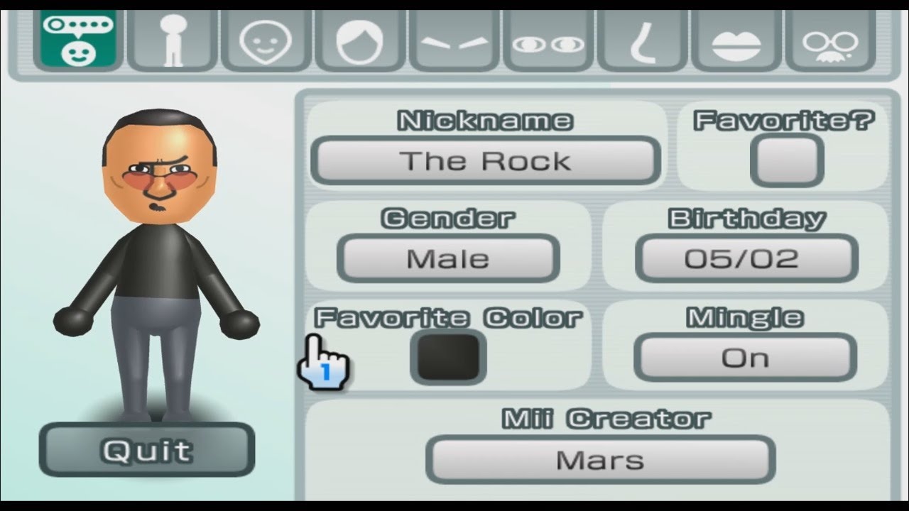 The Rock - Mii 696 - YouTube