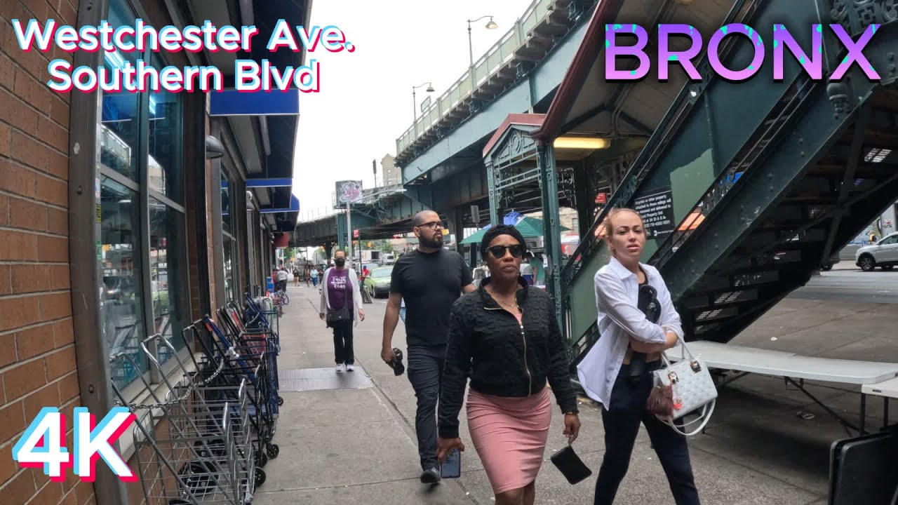 BRONX SUMMER [4K] WALKING TOUR OF SOUTHERN BLVD.& WESTCHESTER AVE. NYC ...