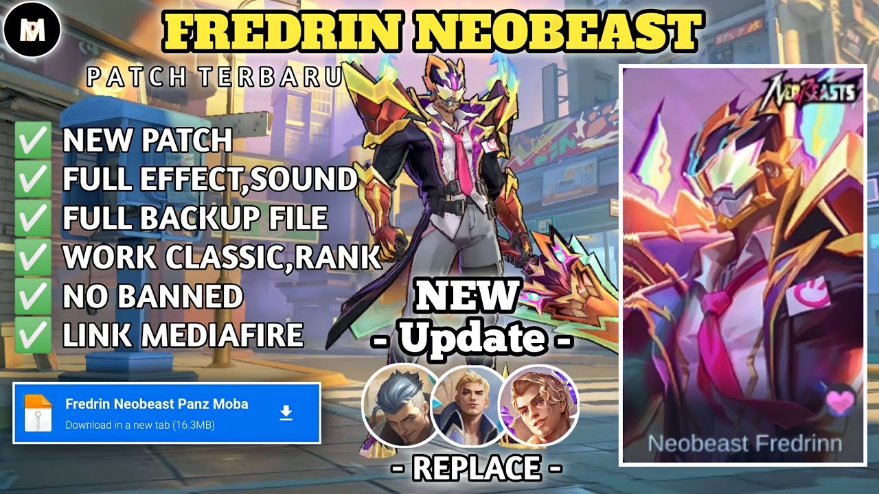 Script Skin Fredrin Neobeast | Full Effect & Voice | Patch Terbaru ...