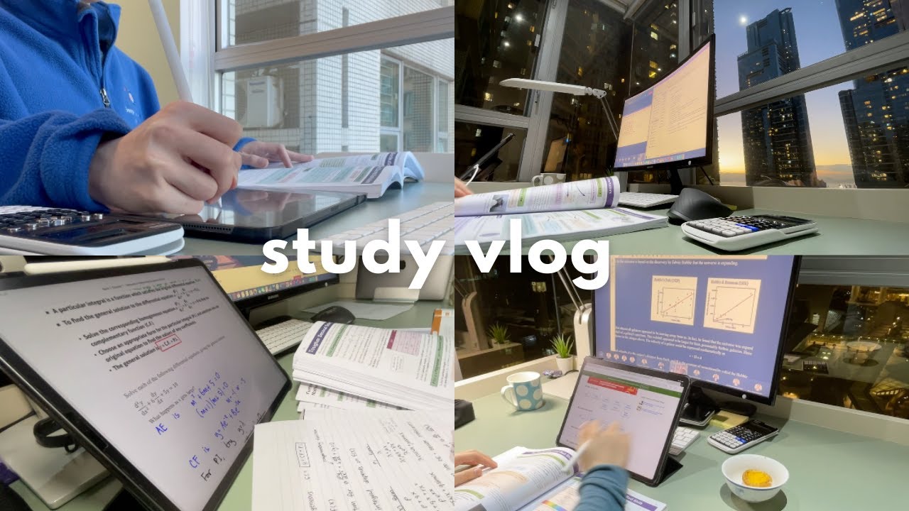a productive study day in my life | online classes, lots of matcha ...