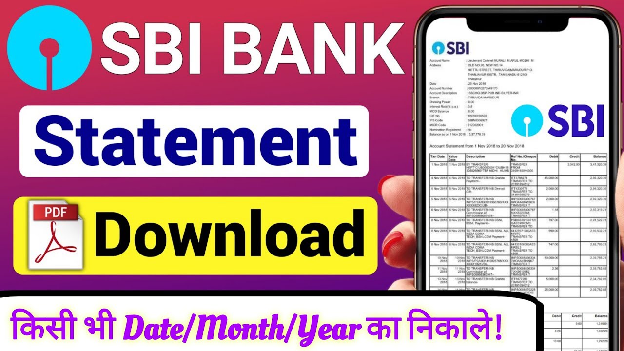 sbi bank statement kaise nikale / sbi bank statement download in pdf ...