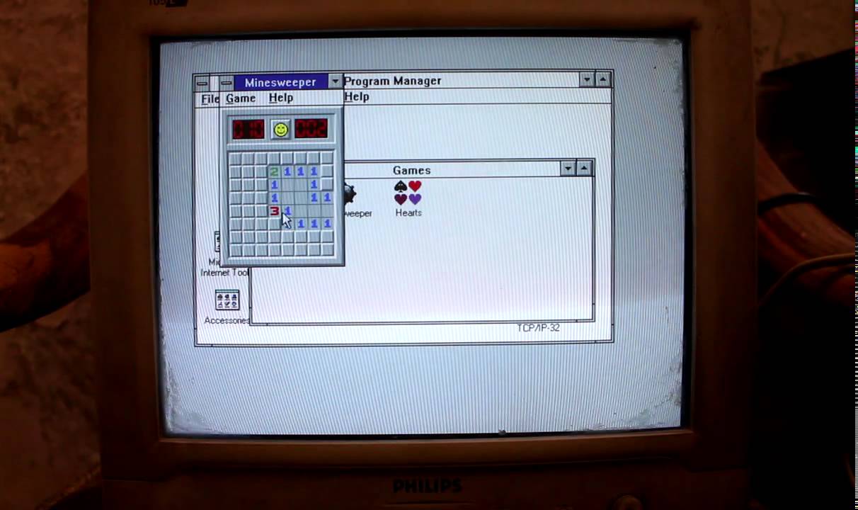 Old PC Windows 3.11 still working - YouTube