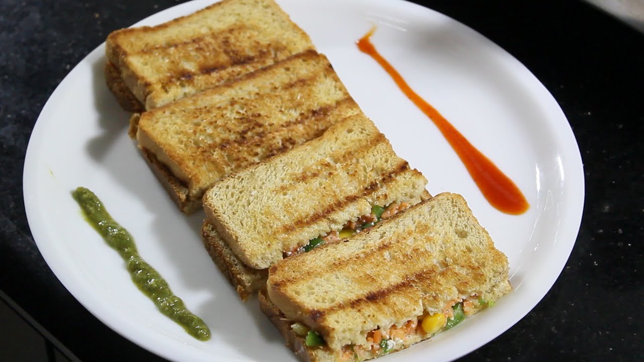 MALAI VEGETABLE SANDWICH|| HOME MADE - YouTube