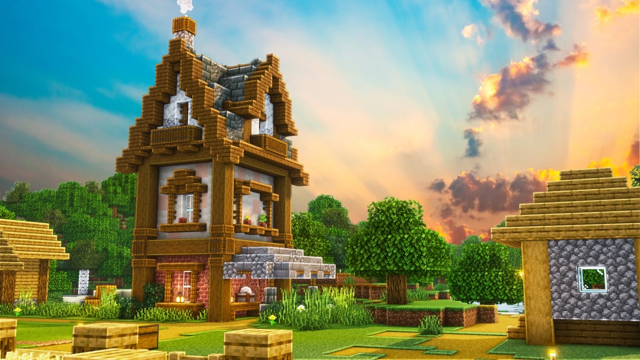 I Built a Stonemason's House in my Minecraft Forever World | OddBuilds ...