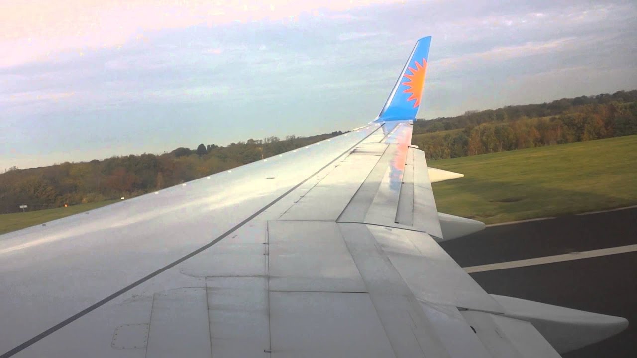 LS917 taking off from Manchester G-LSAE - YouTube