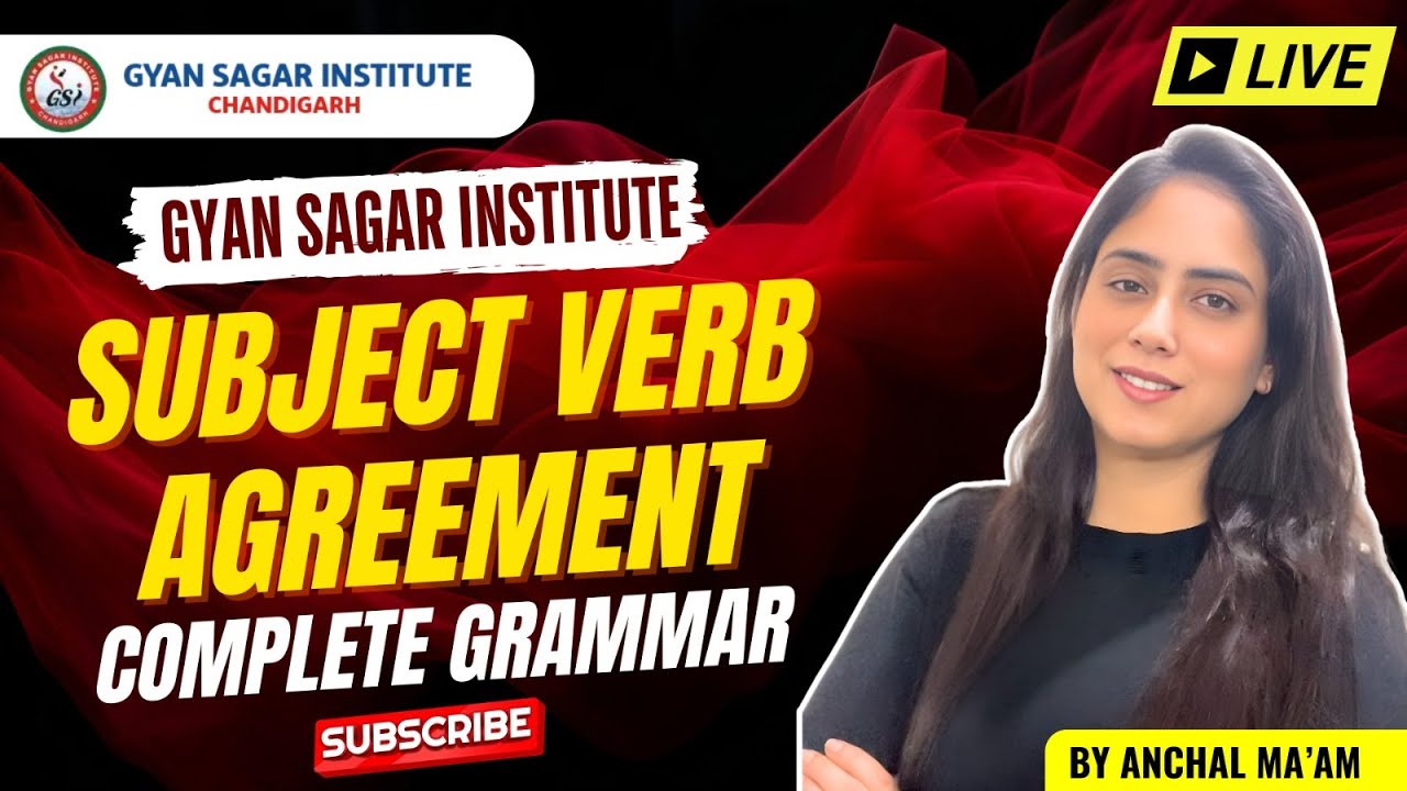 Class 3| Subject Verb Agreement| English for CTET SSC, Banking, Railway ...
