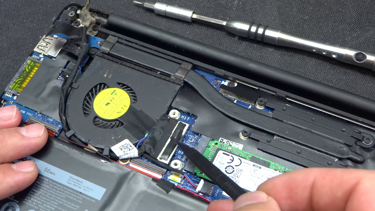 Dell XPS 13 Hinge replacement - YouTube