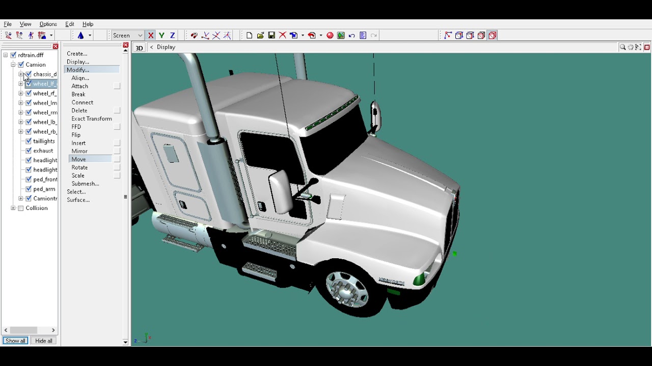 de z3d desde 0 armado hacia dff ZModeler - YouTube
