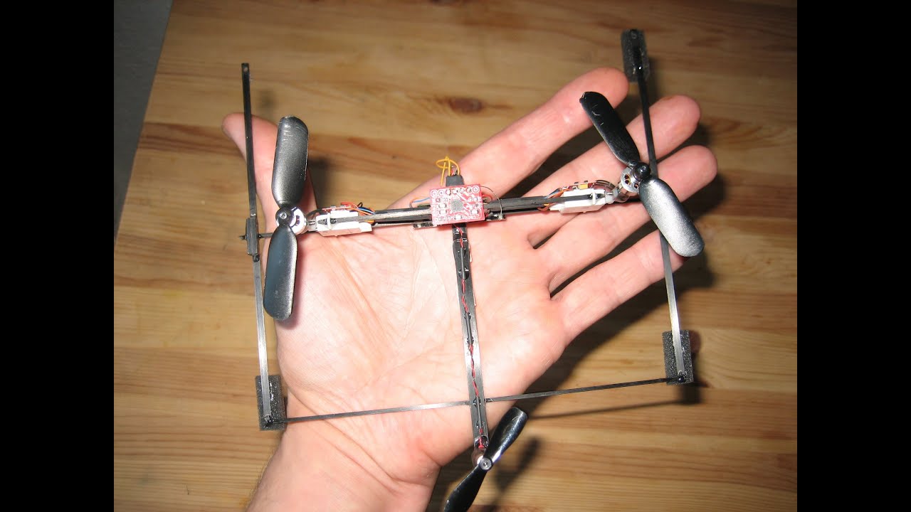 Nano Tri Copter 27g (with 2 YAW Servos) Outdoor II - YouTube