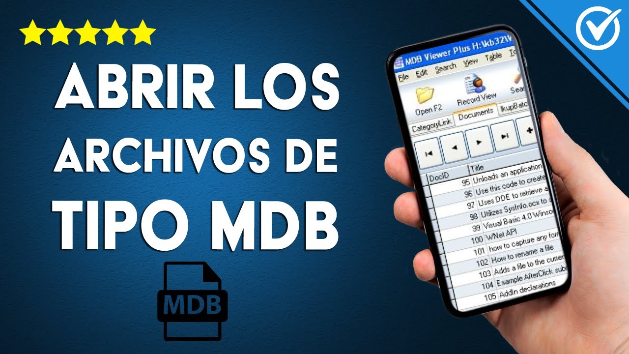 ¿Cómo abrir los archivos de tipo MDB? - Características y funciones ...