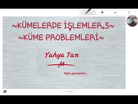 #YKS #TYT #AYT #MATEMATİK KÜMELERDE İŞLEMLER.5 - PROBLEMLER