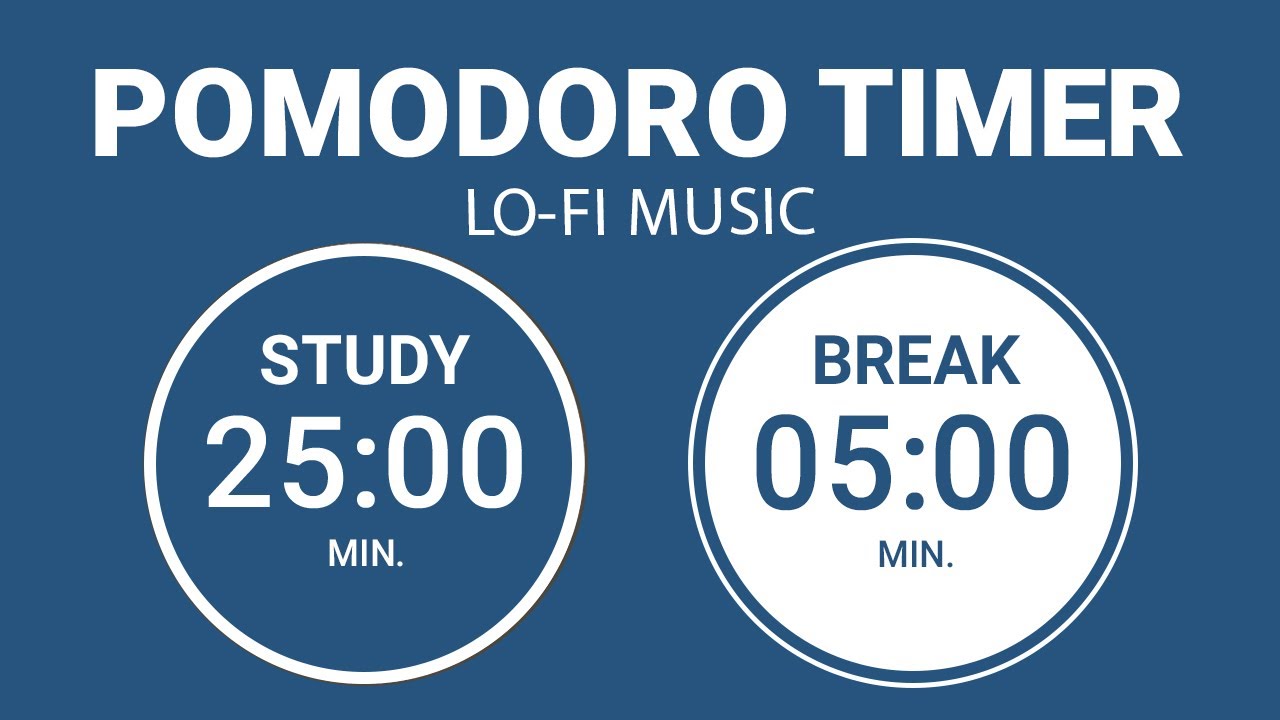 2-Hour Pomodoro Study Timer ⏱️ • 4×25 Min Focus with Lofi Beats 🎧 - YouTube
