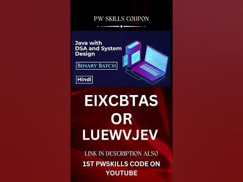PW SKILLS COUPON CODE || PWSKILLS JAVA WITH DSA & SYSTEM DESIGN DISCOUNT. - YouTube