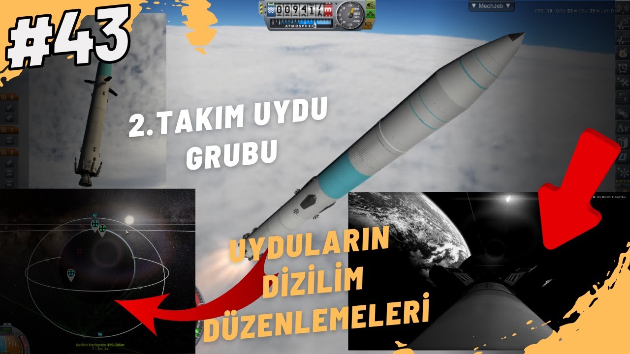 KSP Türkçe Kariyer 43 | Takım Uyduların Yörüngeleri Düzenliyoruz 🚀 ...