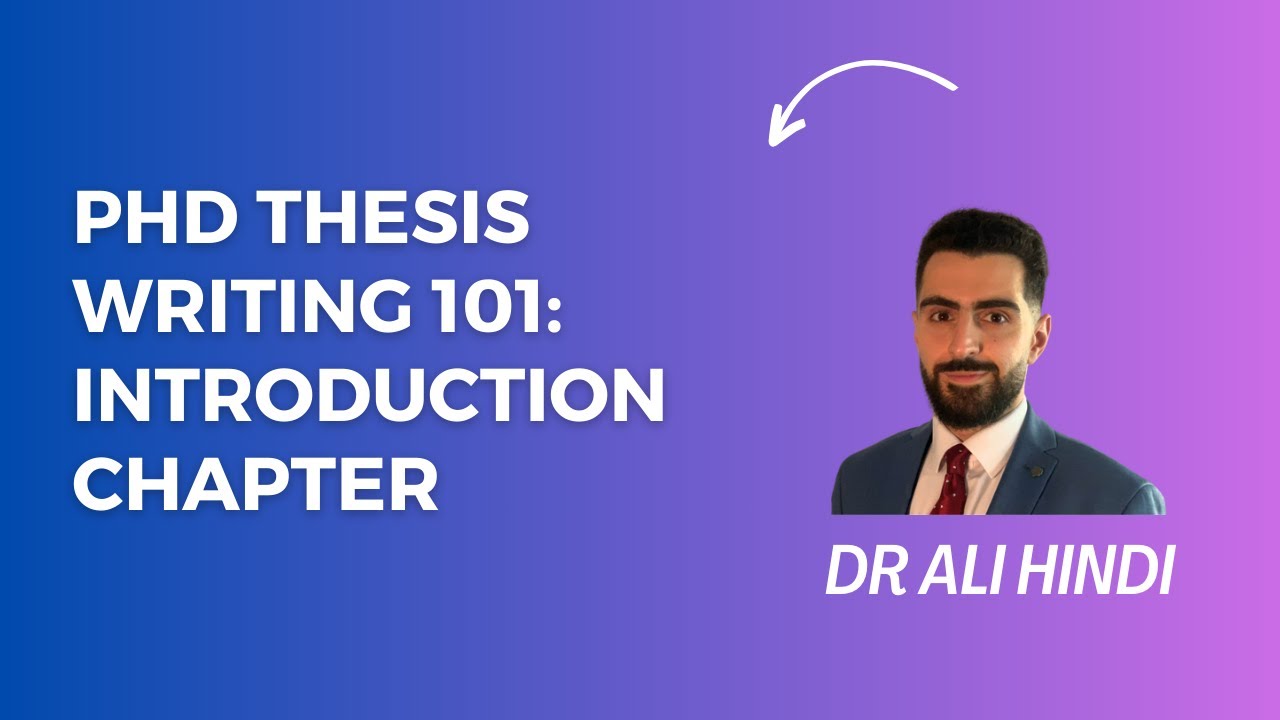 PhD Thesis introduction 101 - YouTube