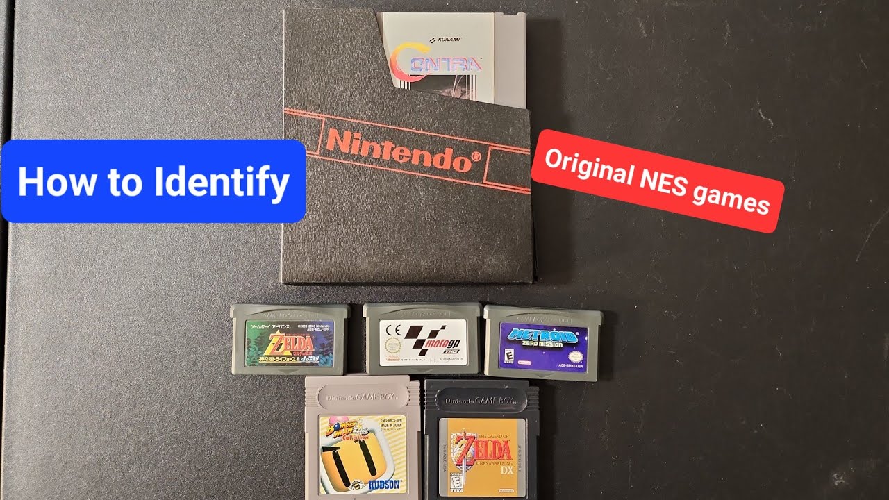 Game Tips #2 How to identify a Authentic copy of an Original NES game ...
