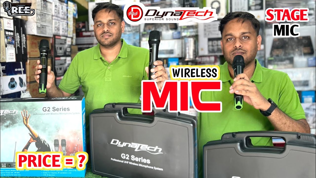 Dynatech G2 Wireless Microphone Unboxing, Review & Price ? || Best wireless For Live shows - YouTube