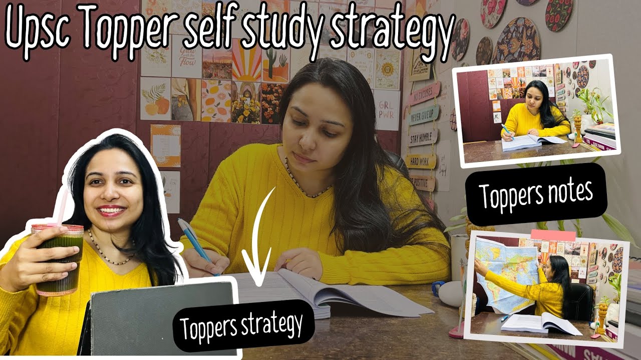 upsc topper self study strategy | strategy to clear upsc in first ...