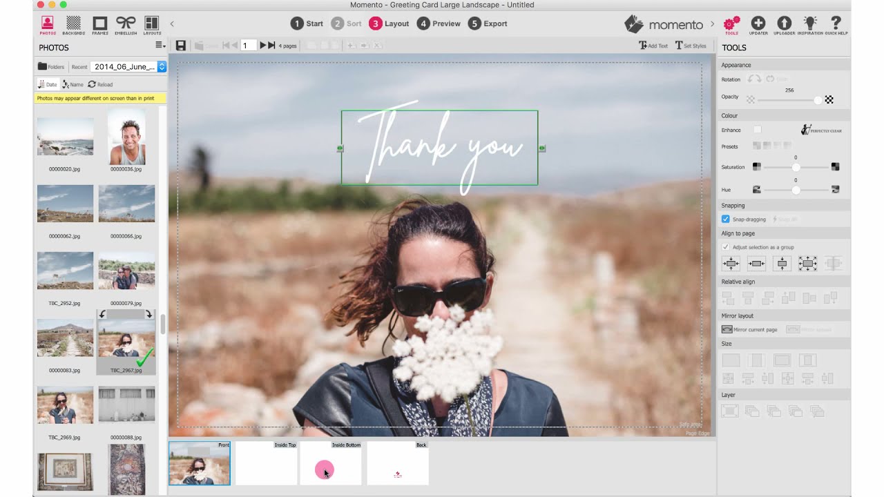 How to make a photo card - YouTube