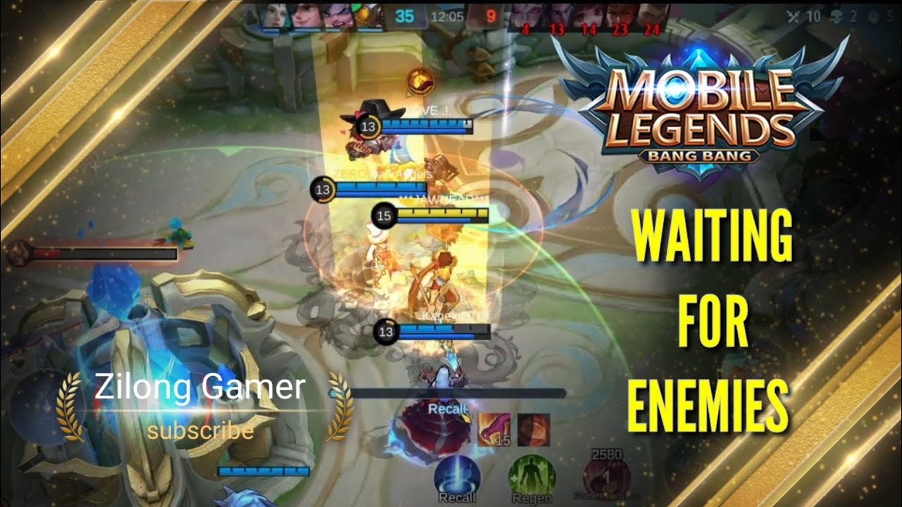 WAITING FOR ENEMIES ARRIVE 😅😅😅 COME AND GET ME|MLLB|MOBILE LEGENDS ...