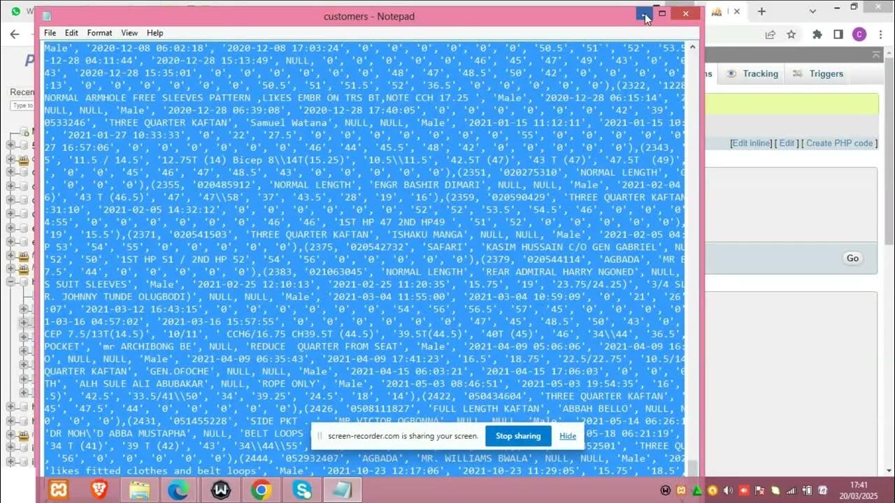 how to change database table - YouTube