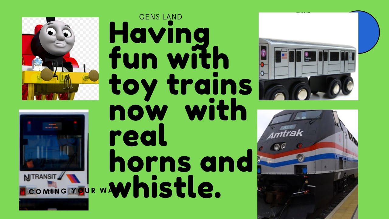 TOY NJ TRANSIT & MTA &ACELA EXPRESS TRAINS WITH REAL HORNS AND WHISTLES ...