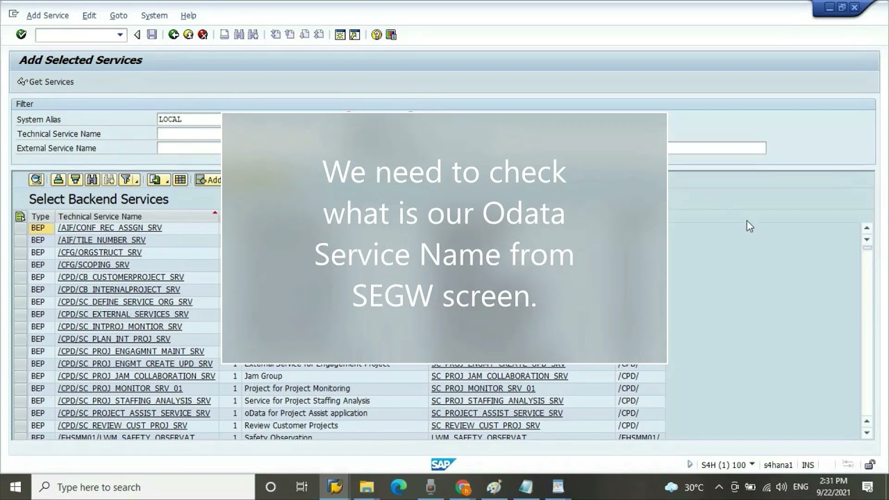 SAP OData Creation Step By Step YouTube SAP OData Creation Step By Step YouTube