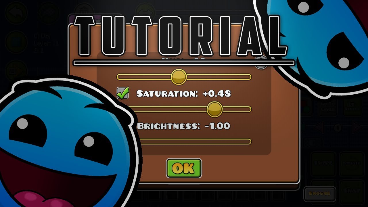 Basic Color Tutorial! Geometry Dash 2.1 Tutorial - YouTube
