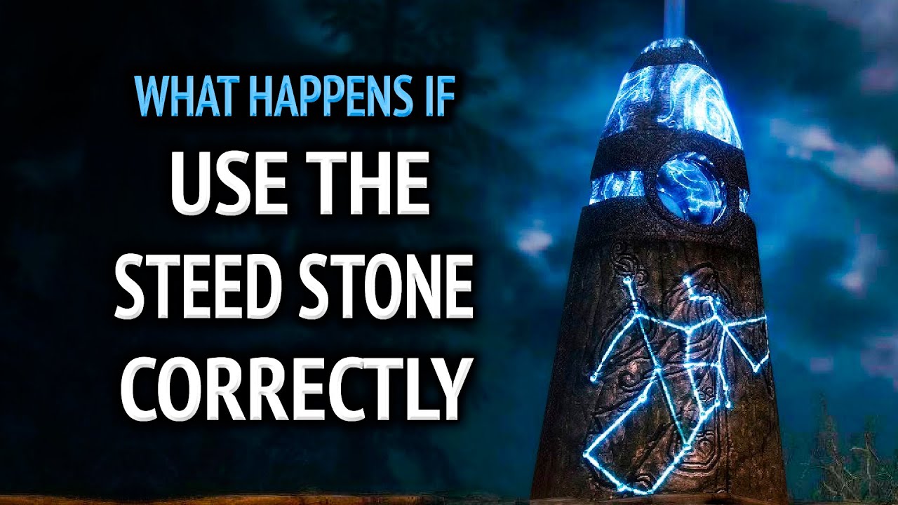 Skyrim ٠ What Happens If You Use The Steed Stone Correctly - YouTube