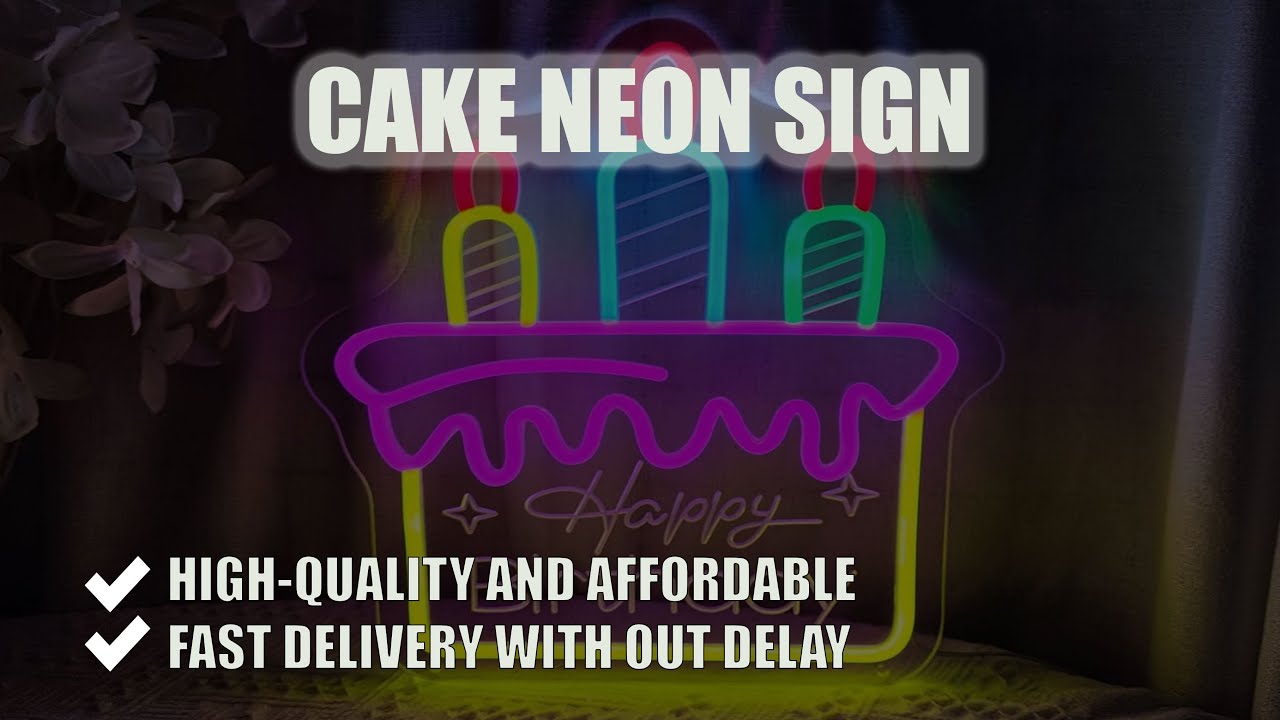 Cake Neon Sign | Elegant and Stylish Neon Sign. Great Addition To ...