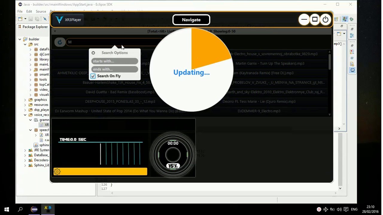 java music player:SpeechRecognizer(XR3Player) - YouTube
