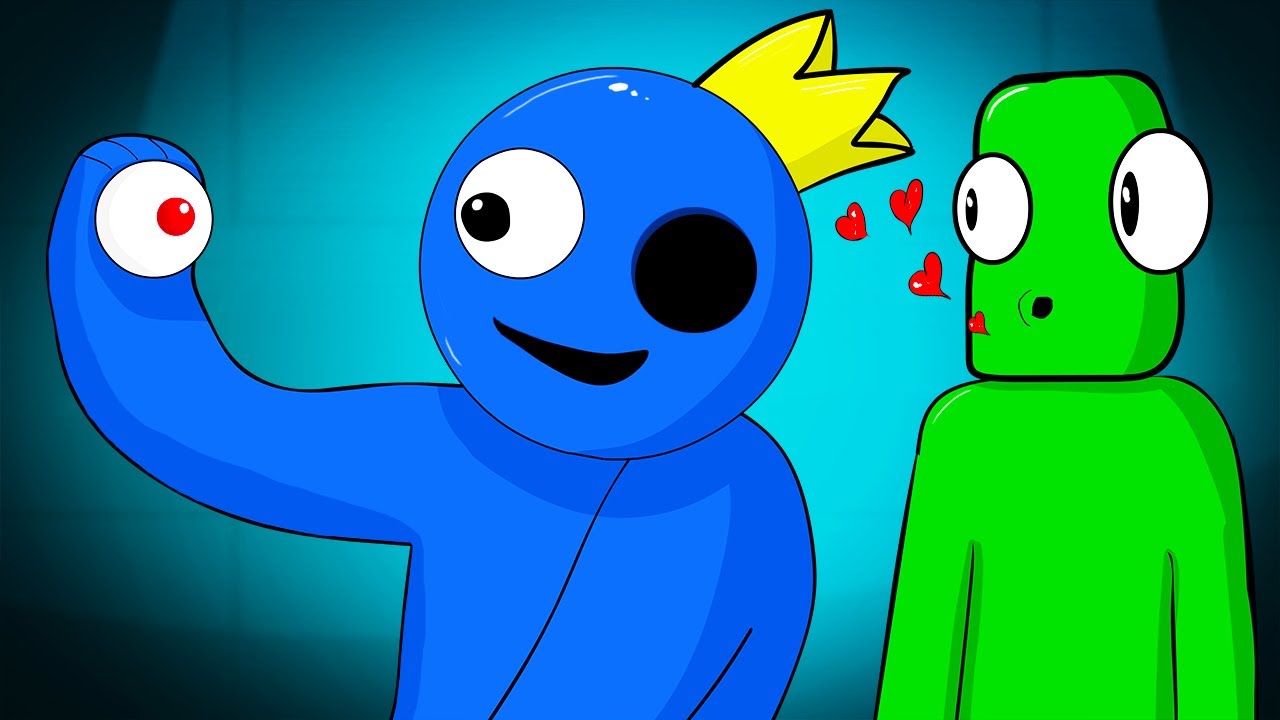 Blue x Green New Eye - Rainbow Friends Animation meme - YouTube