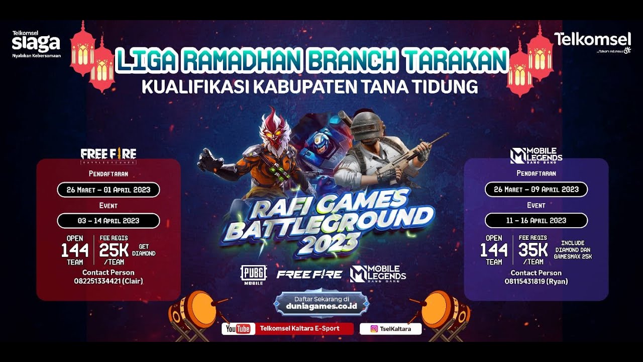 LIVE | DAY 4 POT 1 liga ramadhan FF branch tarakan kualifikasi KTT | By ...