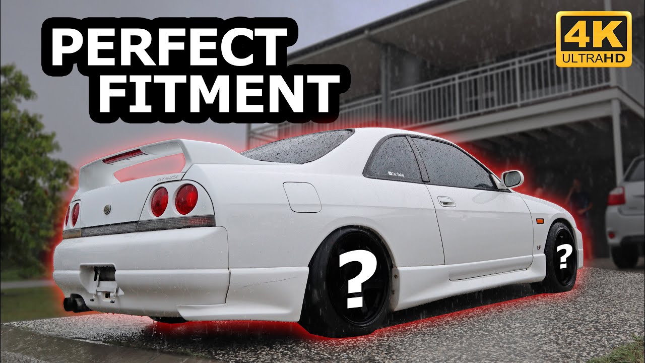 NEW WHEELS For my R33 Skyline Drift Car [4K Cinematic] - YouTube